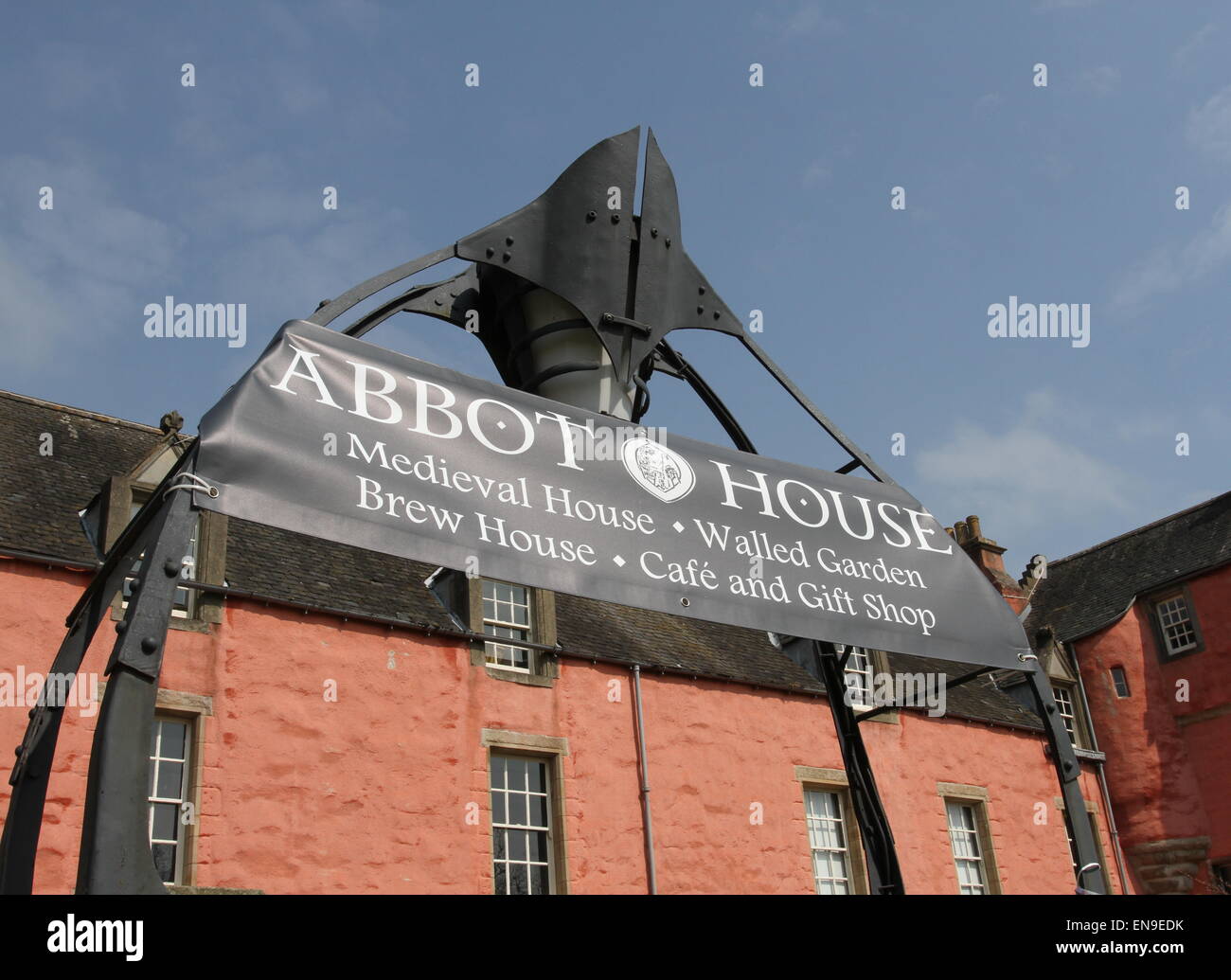 exterior of Abbot House Heritage Centre Dunfermline Fife Scotland April ...