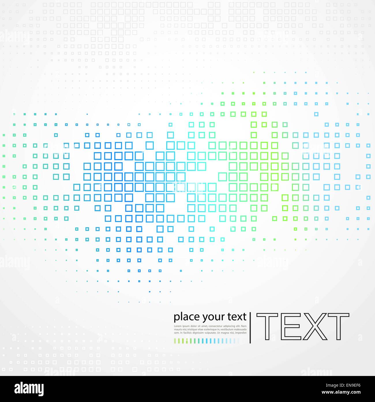 Abstract technology background with square shapes. Vector illustration ...
