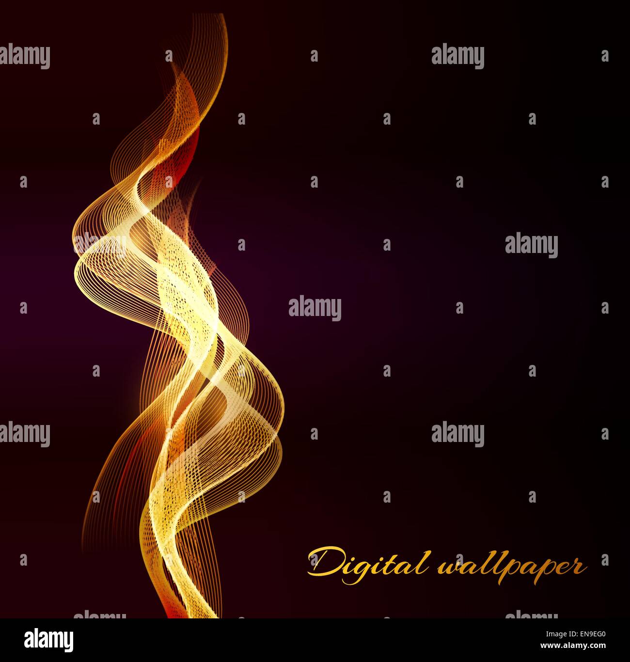 Shiny color waves over dark vector backgrounds Stock Vector Image & Art ...