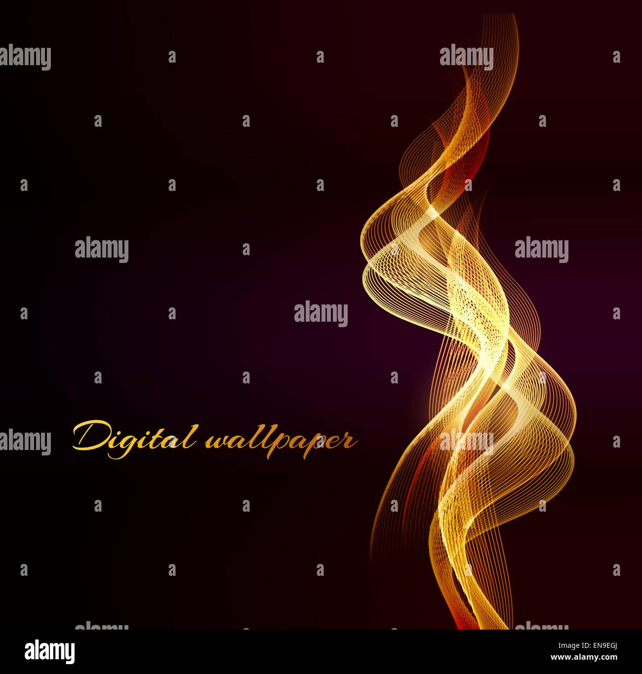 Shiny color waves over dark vector backgrounds Stock Vector Image & Art ...