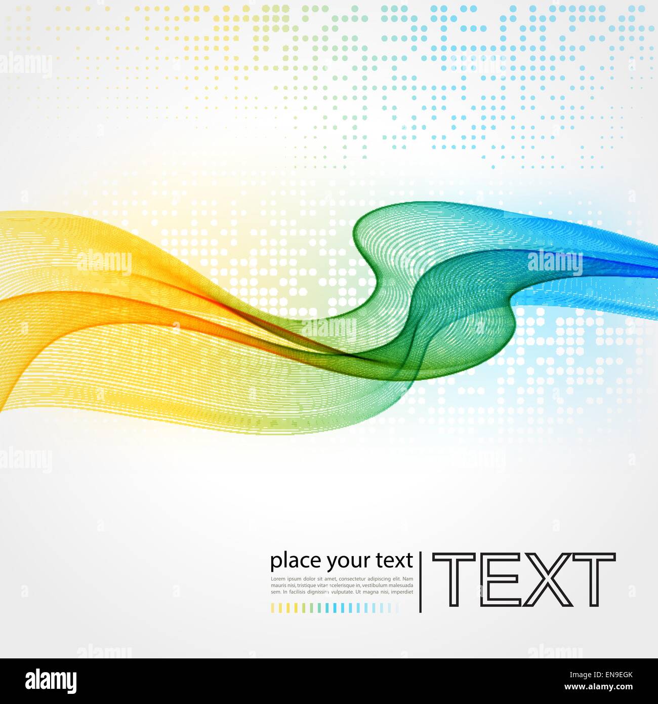 Abstract colorful vector background with transparent wave. Vector ...