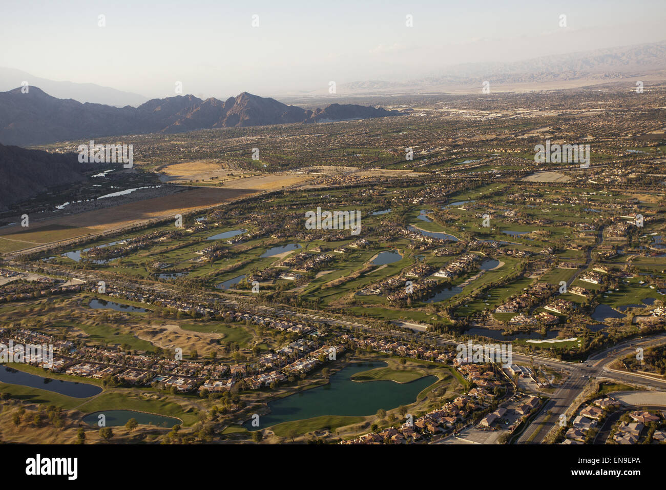 Aerial views of all the golf courses using scarce water supplies to ...