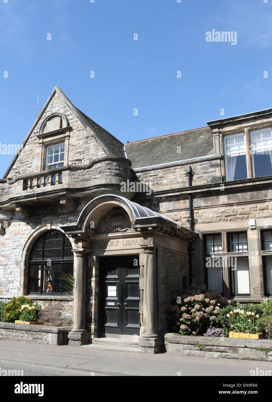 Exterior of Galloway Library Colinsburgh Fife Scotland April 2015 Stock ...