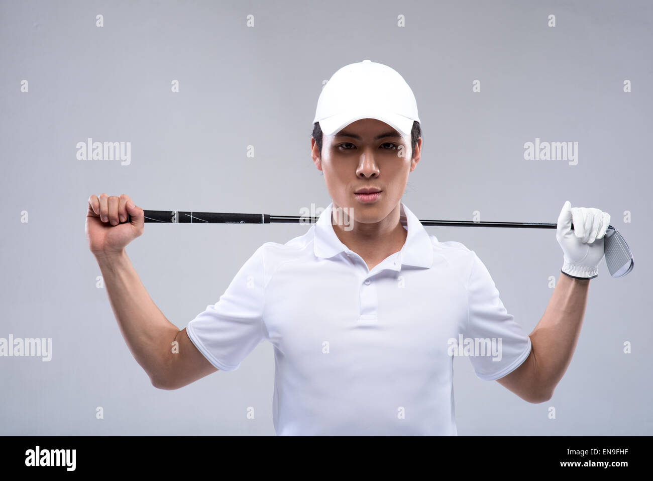 Professional sportsperson achievement standing holding hi-res stock ...