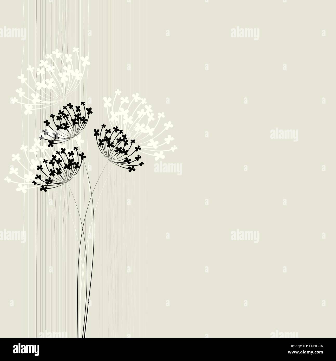 Flower vector background. Simple and clean design template Stock Vector ...