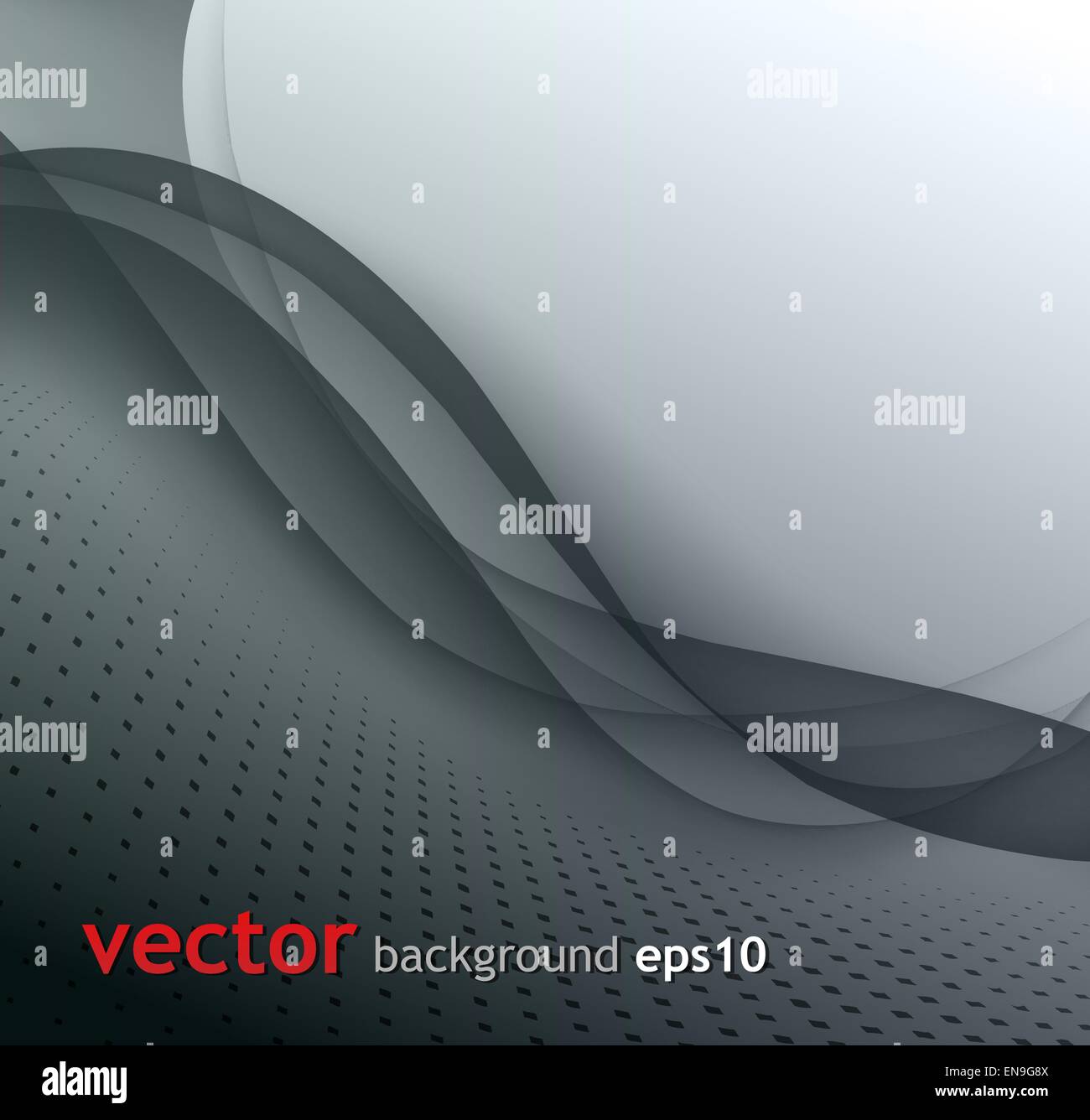 Abstract gray wave vector background. EPS 10 Stock Vector Image & Art ...