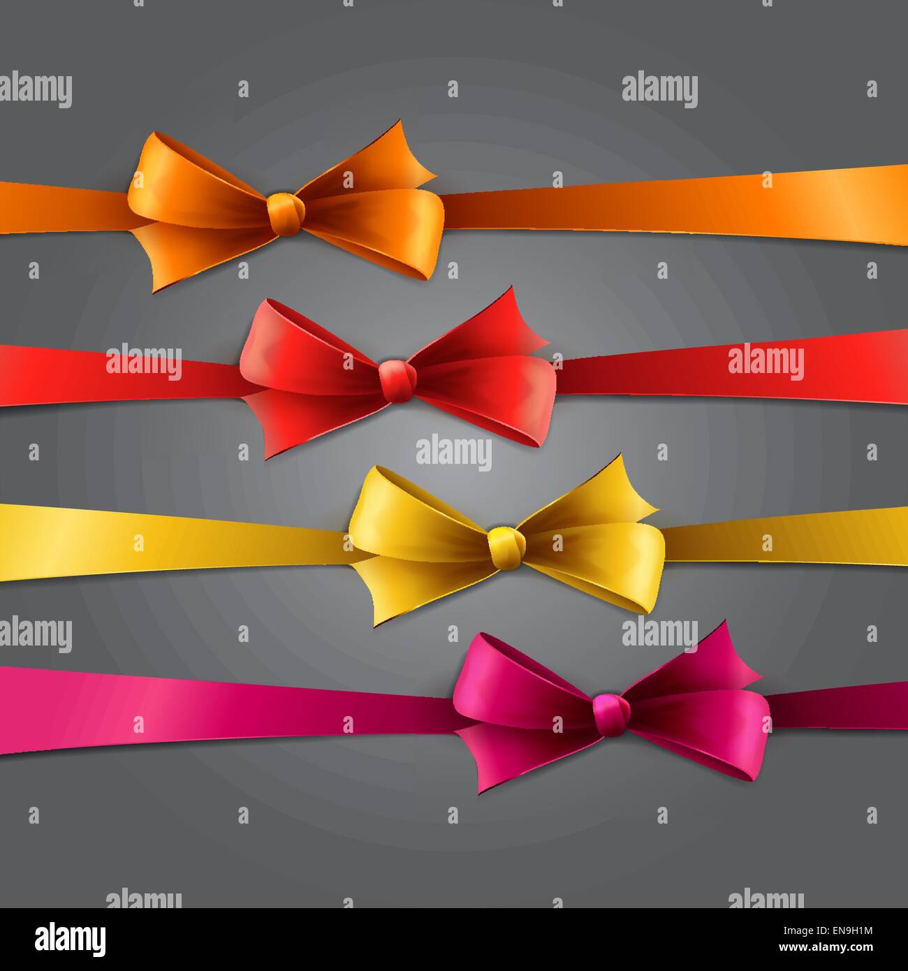 Vector illustration Set of color bow. EPS 10 Stock Vector Image & Art ...