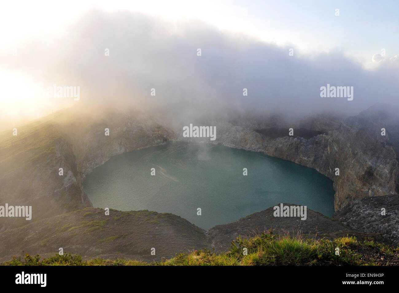 Indonesia, Flores island, Kelimuto volcano Stock Photo - Alamy
