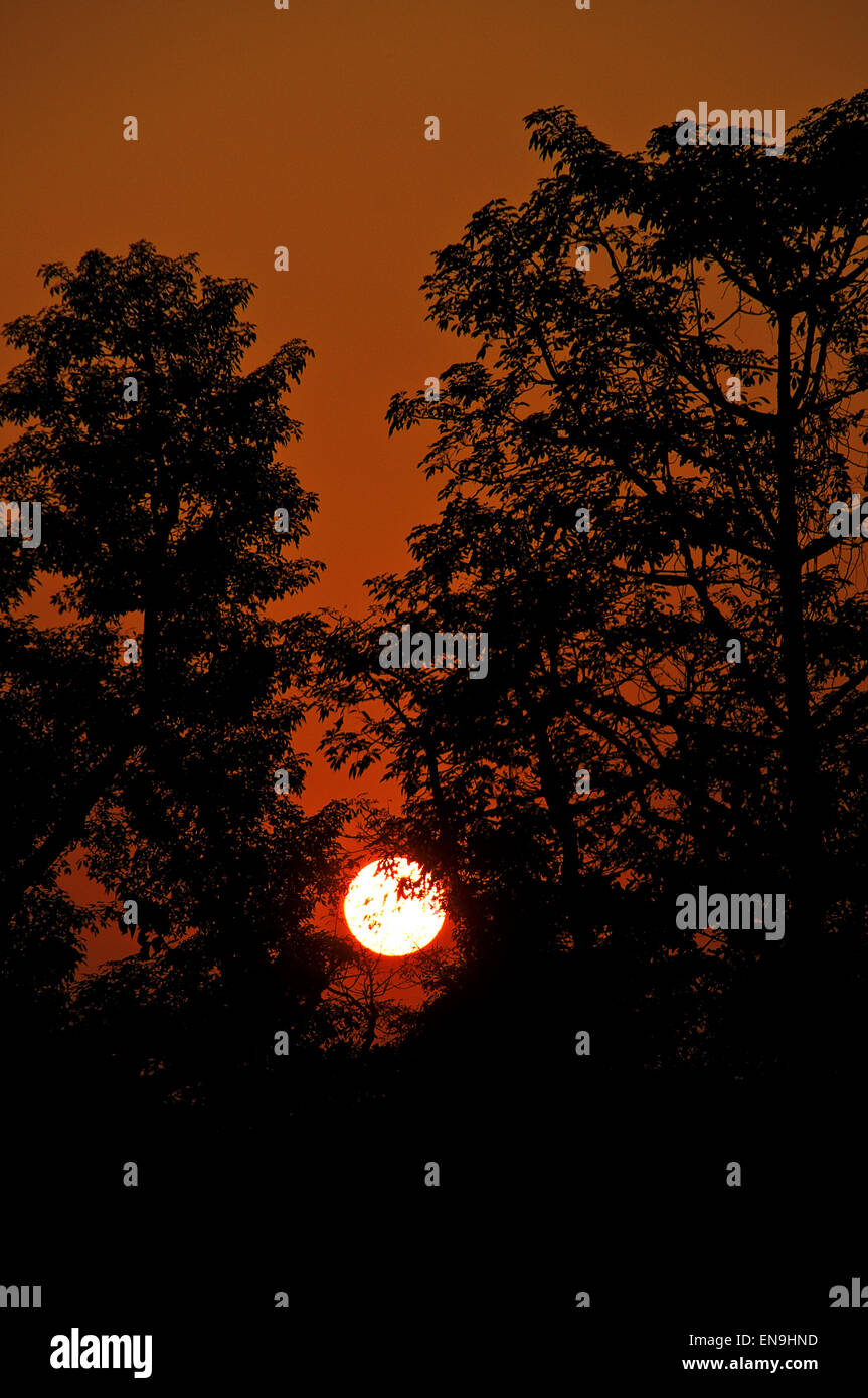 Nepal flags sunset hi-res stock photography and images - Alamy