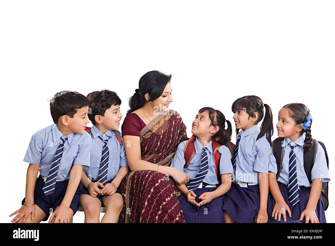 Boys group talking each other hi-res stock photography and images - Alamy