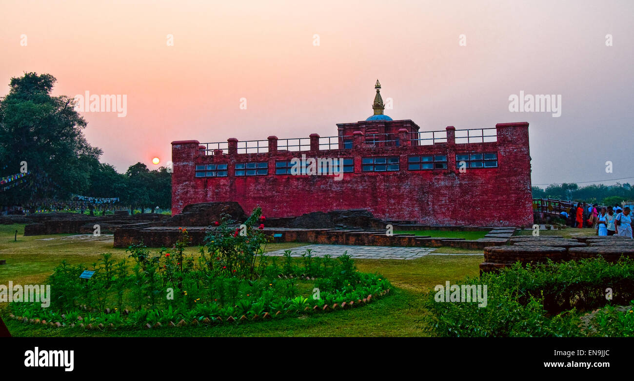 The most important temple at Lumbini is the Maya Devi Temple, which ...