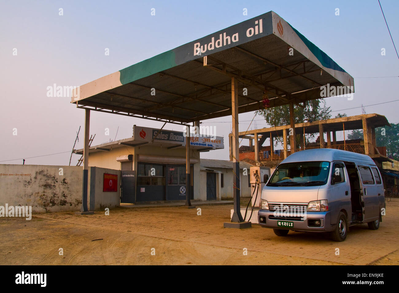 Filled up the gas before leaving for Pokhara,,,a paradise of nepal ...