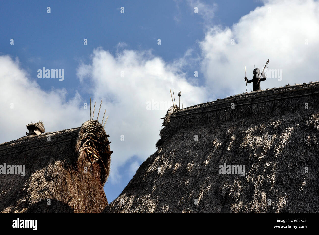 Indonesia, Flores island, Luba village, traditional hut Stock Photo - Alamy