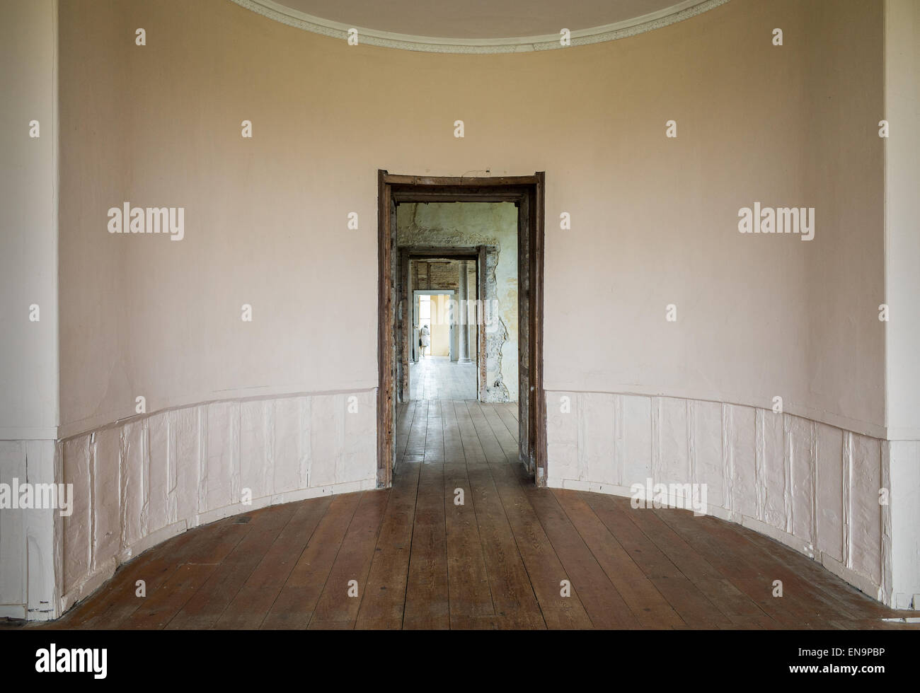 Series of rooms at Kirby hall, a mansion just outside Corby, England ...