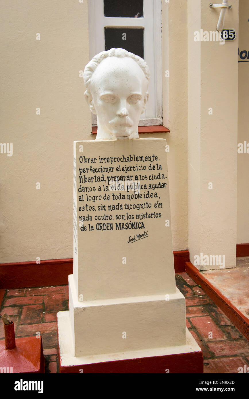 Cuba Vinales bust statue sculpture of Jose Marti Logia Dignidad y ...