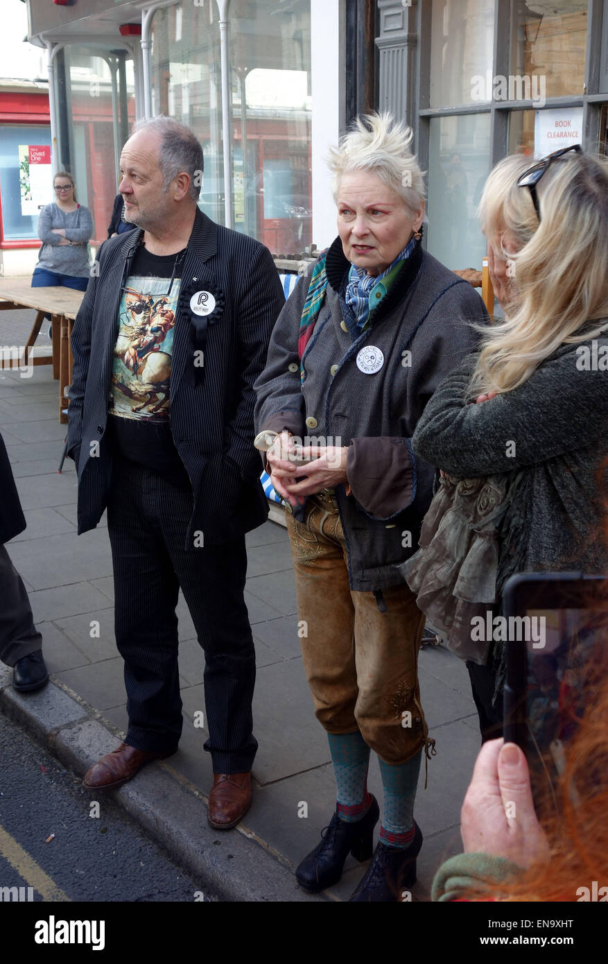 Ramsgate, Kent, UK. 30th April, 2015. Dame Vivienne Westwood shows her ...