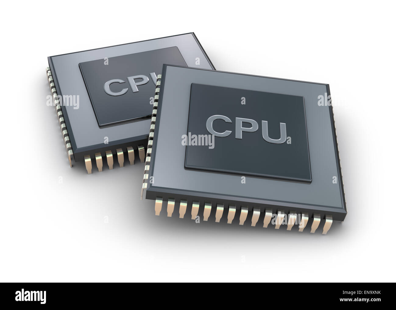 Processor unit 3D concept isolated on white Stock Photo - Alamy