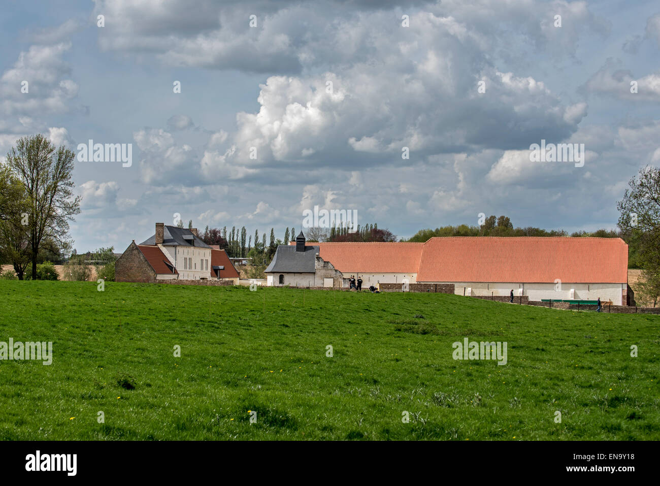 Château d'Hougoumont, farmhouse where British forces faced Napoleon's ...
