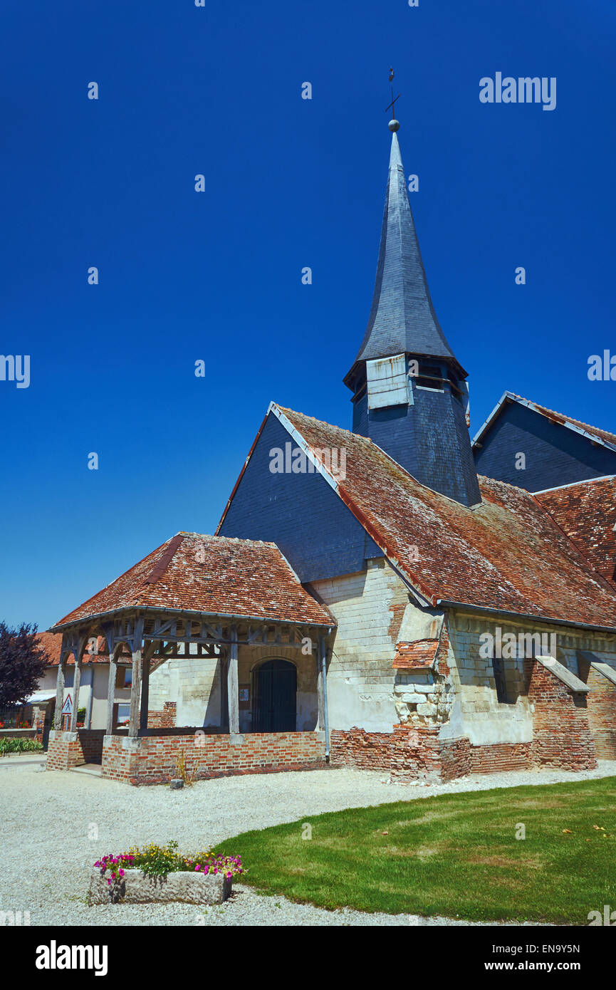 Medieval parish church in Champagne, France Stock Photo - Alamy