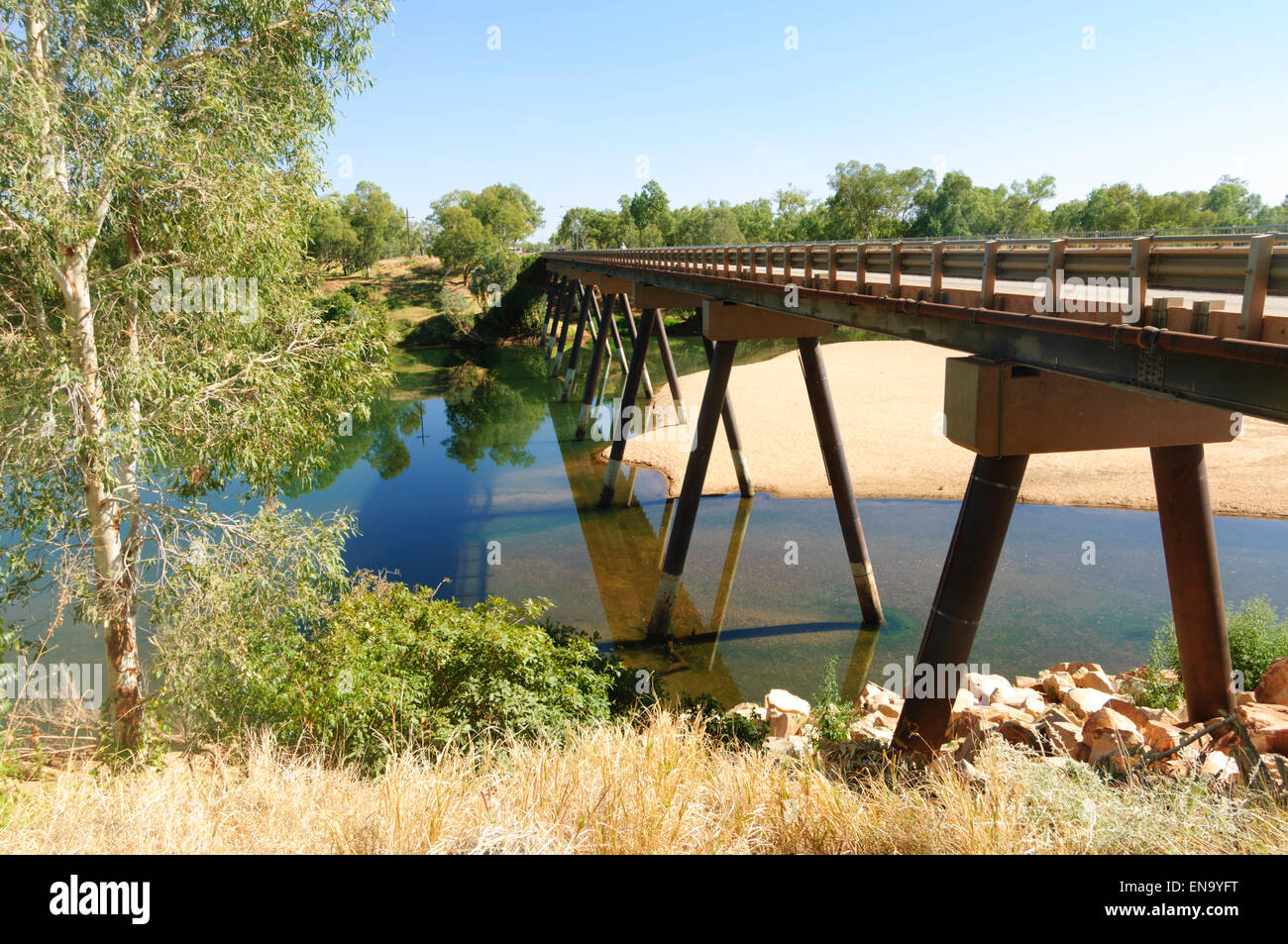 Modern Bridge over the Fitzroy River, Fitzroy Crossing, Western ...
