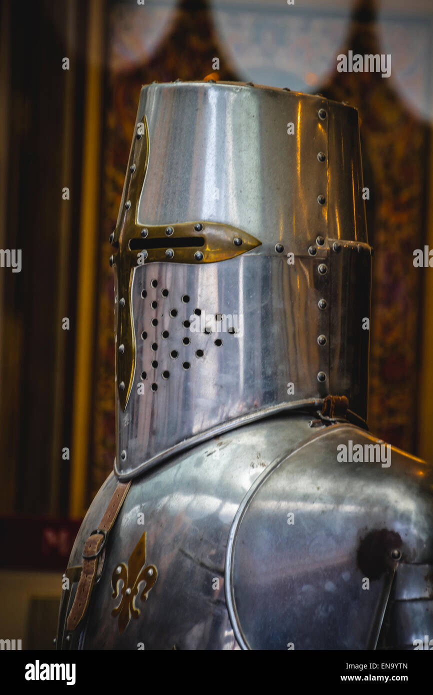 Medieval wrought iron armor helmet hi-res stock photography and images ...