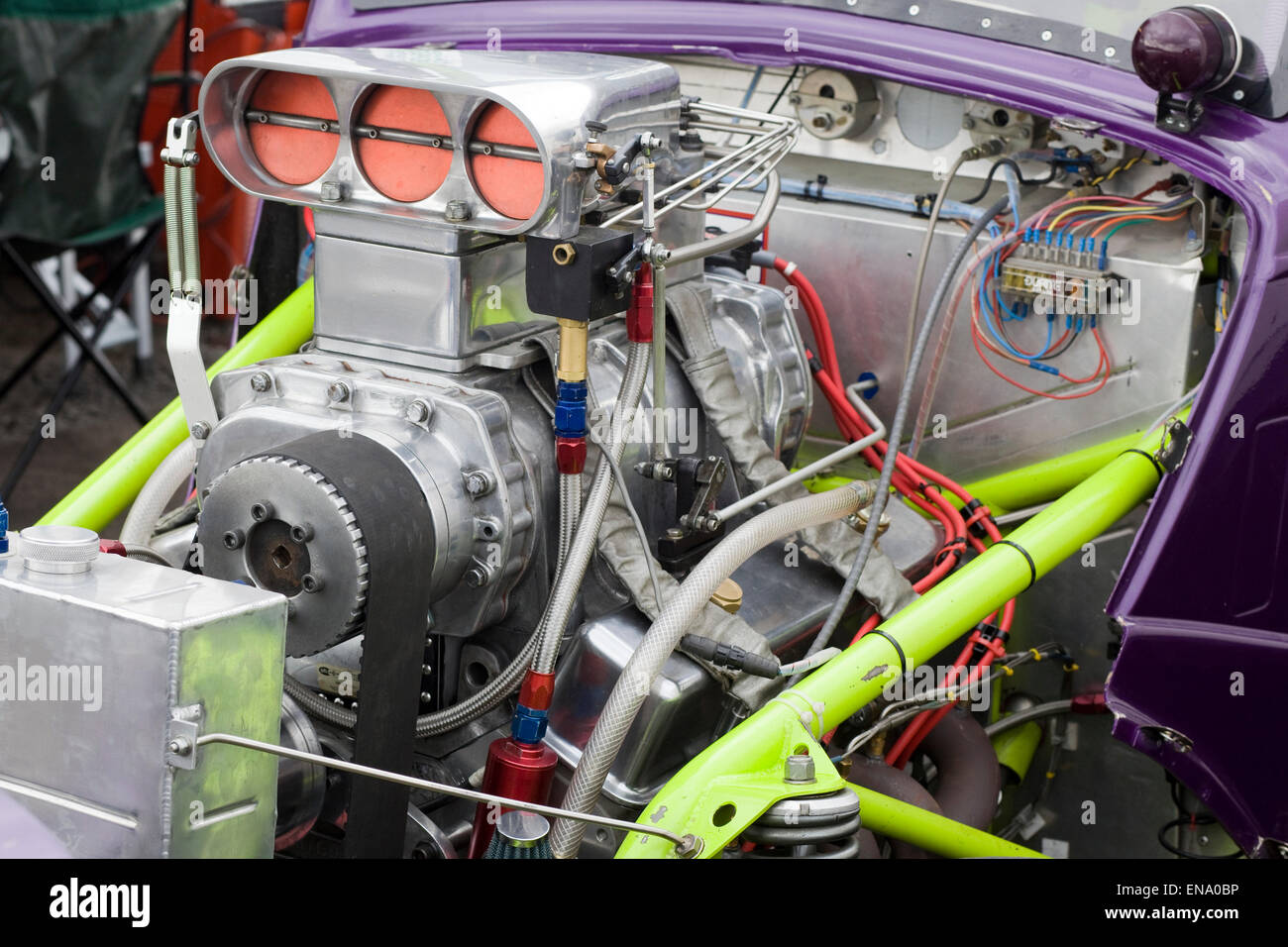 A Customized Dragster called the Alien at Santa Pod Raceway UK Stock ...
