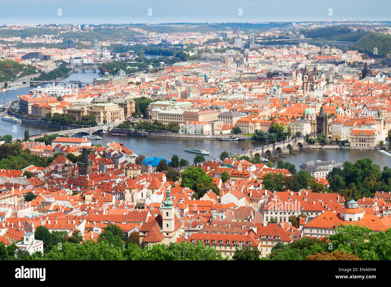 Prague from above Stock Photo - Alamy