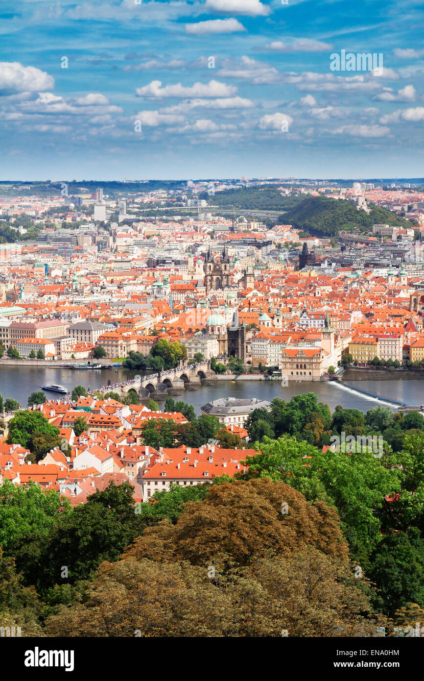 Prague from above Stock Photo - Alamy