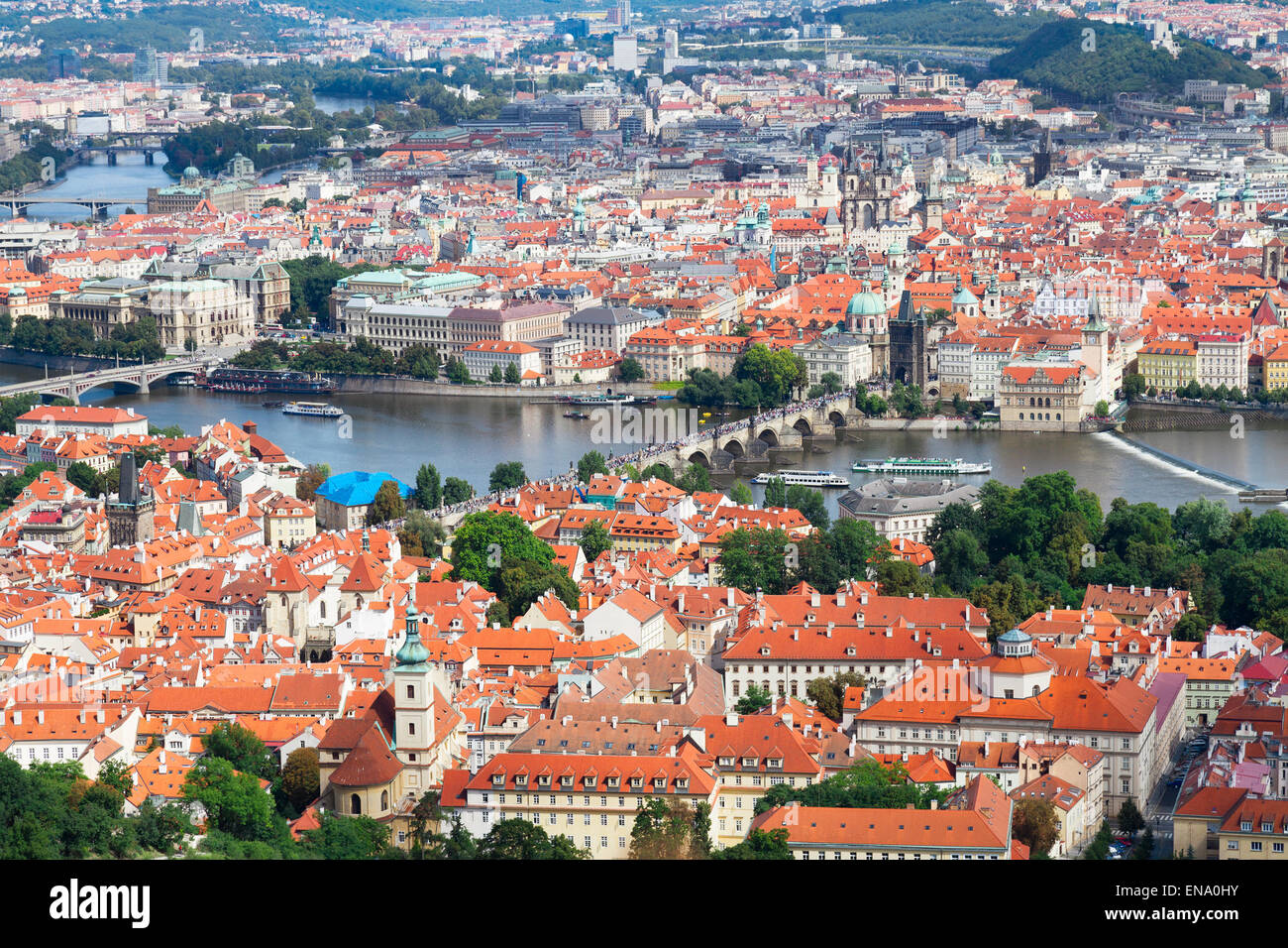 Prague from above Stock Photo - Alamy