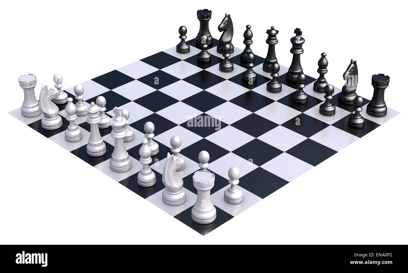 3D rendering of the chess Stock Photo - Alamy