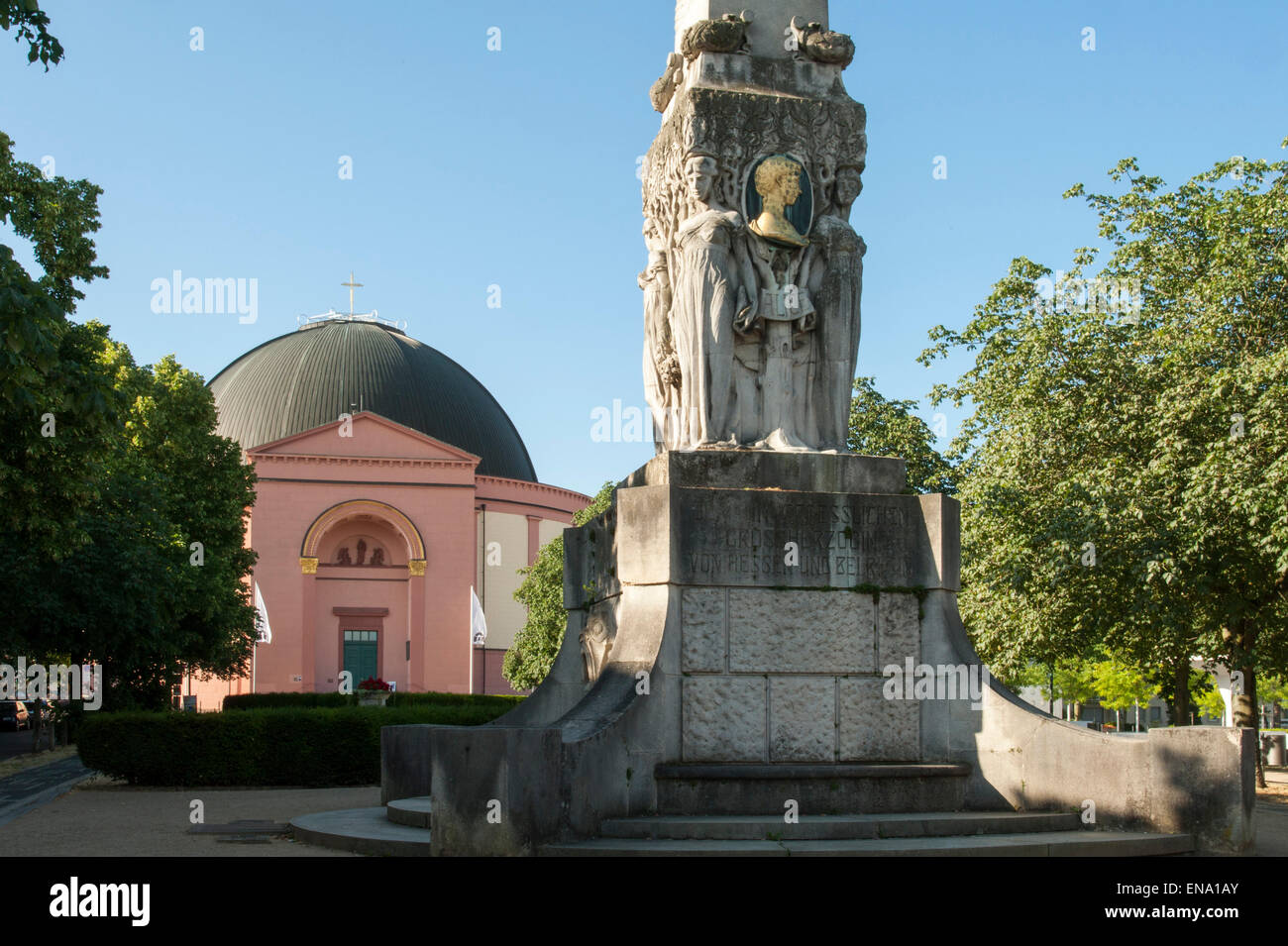 Round Church St. Ludwig and Alice memorial, Darmstad Stock Photo - Alamy
