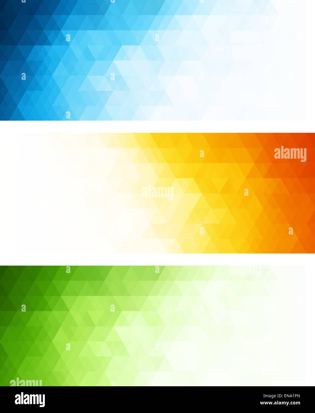 Vector color abstract geometric banner with triangle Stock Vector Image & Art - Alamy