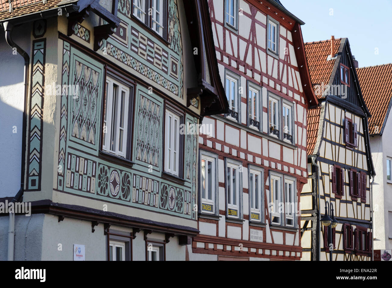 Fachwerk, Altstadt, Bensheim, Bergstraße, Hessen, Deutschland | old ...