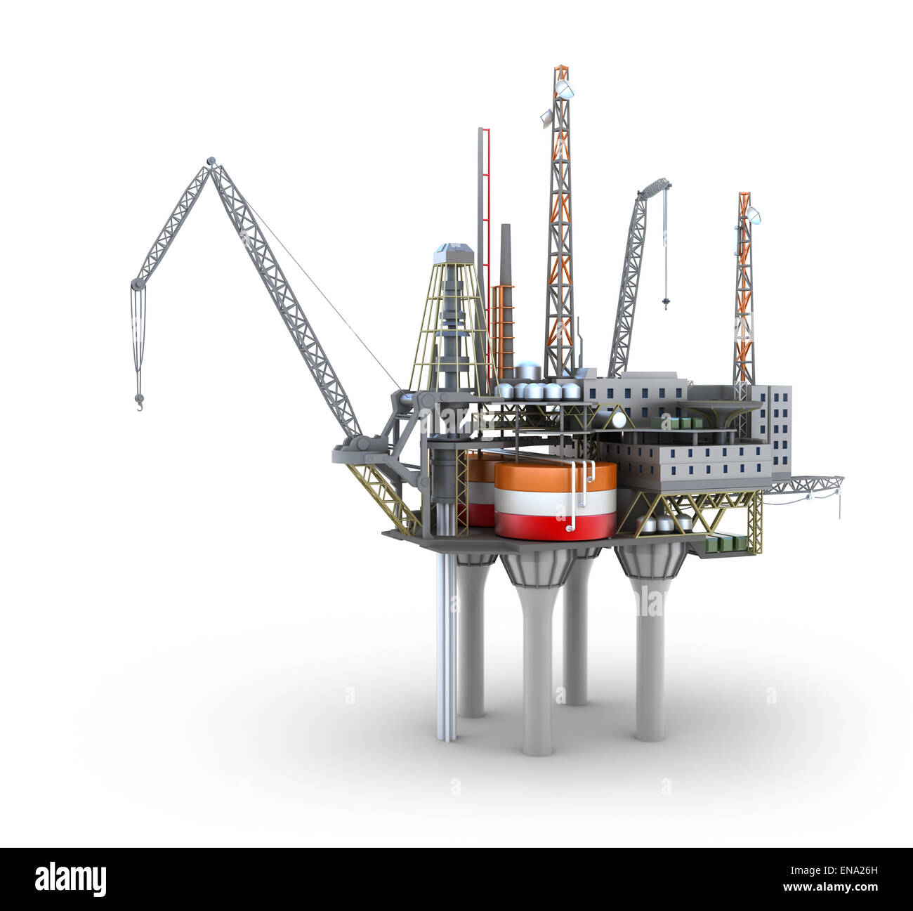 Offshore platform Cut Out Stock Images & Pictures - Alamy