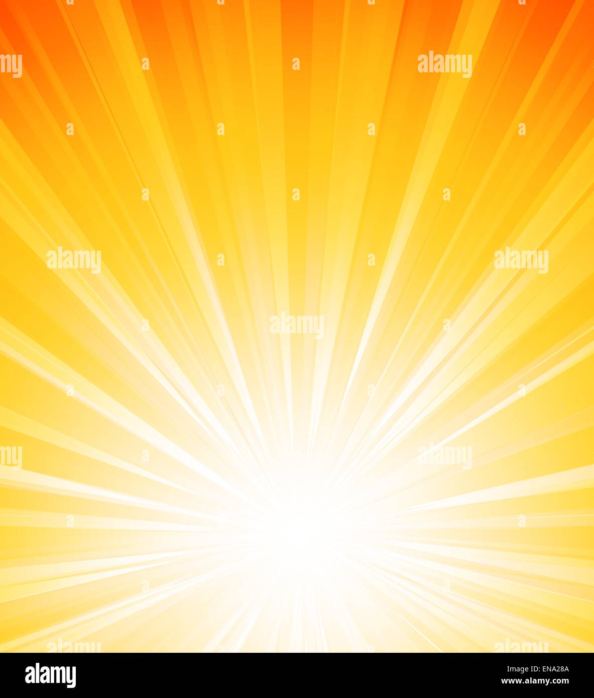 Vector illustration Orange summer sun light burst Stock Vector Image ...