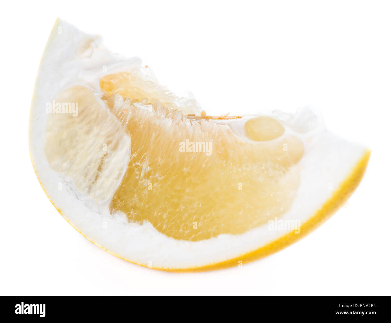 Fresh Pomelo (close-up shot) isolated on pure white background Stock ...