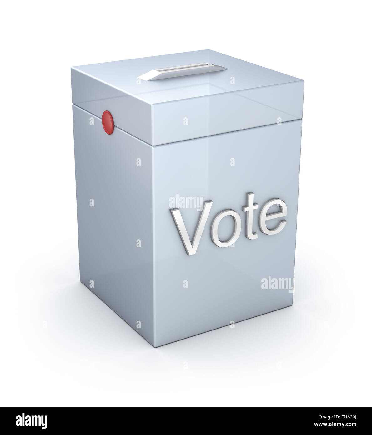 Vote box isolated on white Stock Photo - Alamy