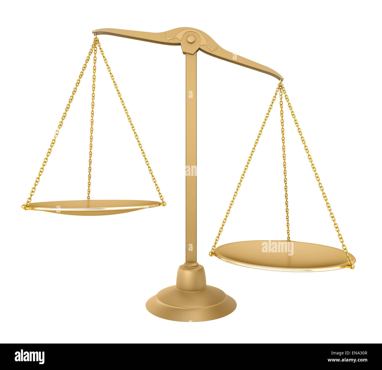 Gold balance. Front View Stock Photo - Alamy