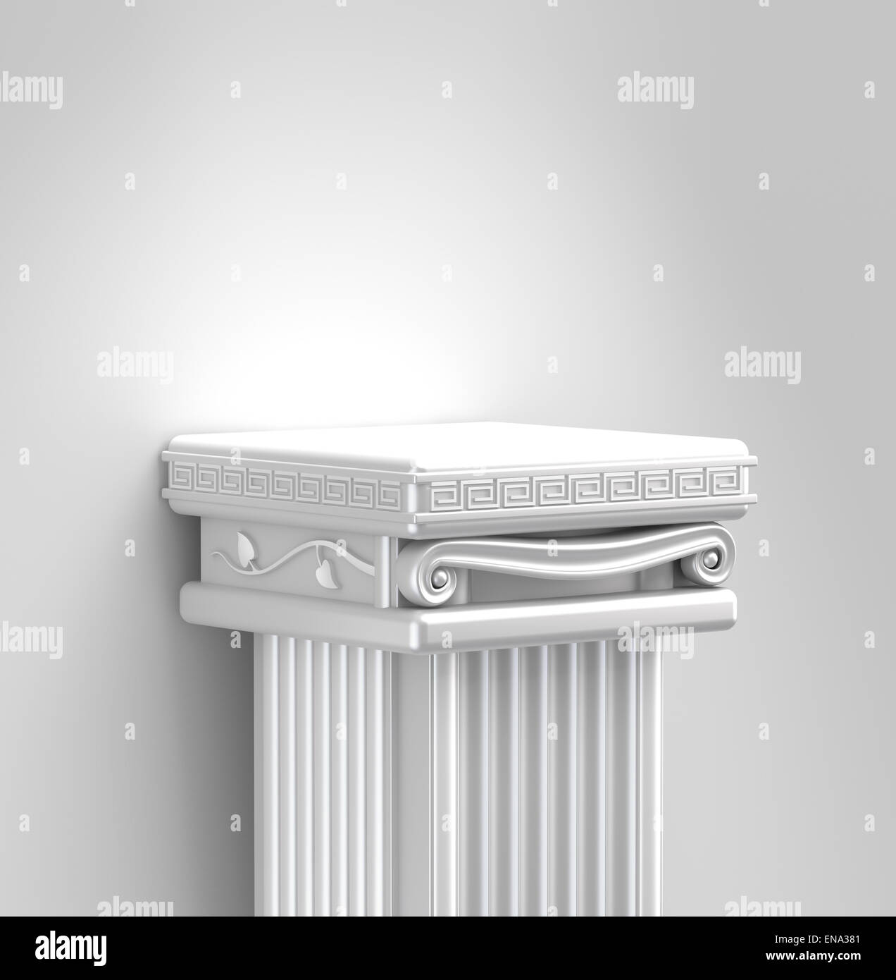 Antique podium for exhibit Stock Photo - Alamy