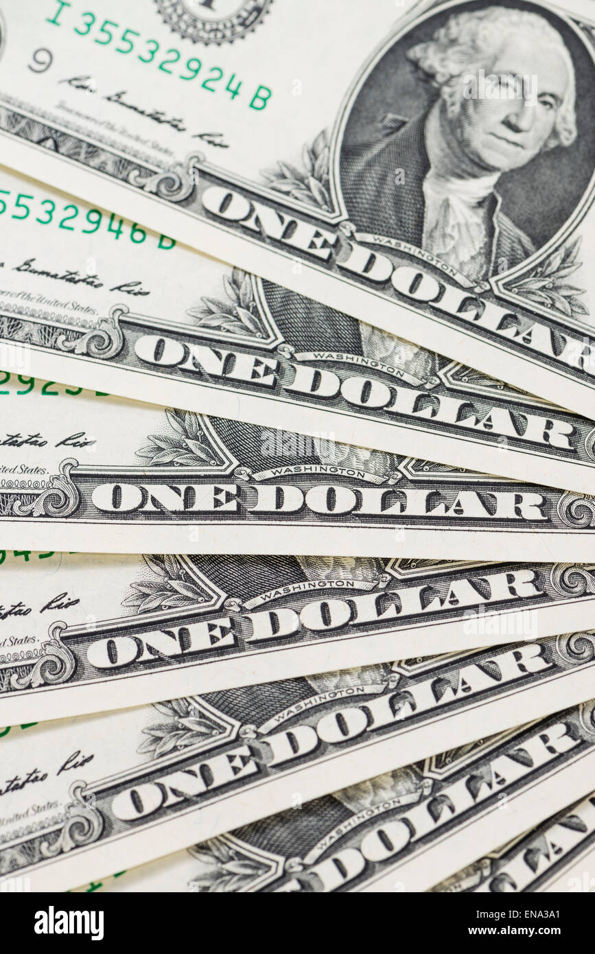 US Dollar banknotes as detailed close-up shot Stock Photo - Alamy