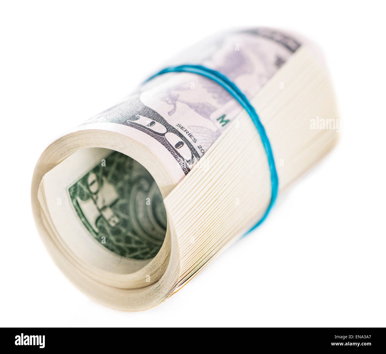 US Dollar banknotes isolated on pure white background Stock Photo - Alamy