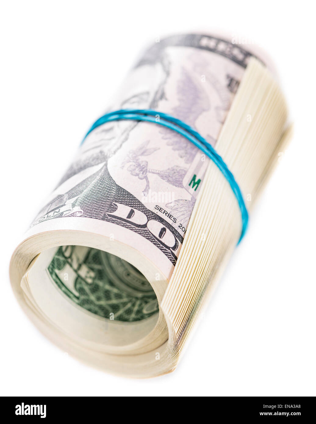 US Dollar banknotes isolated on pure white background Stock Photo - Alamy