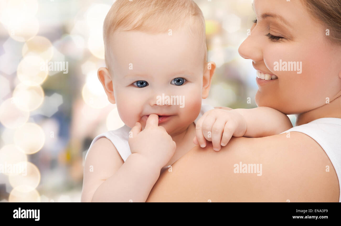happy mother with adorable baby Stock Photo - Alamy