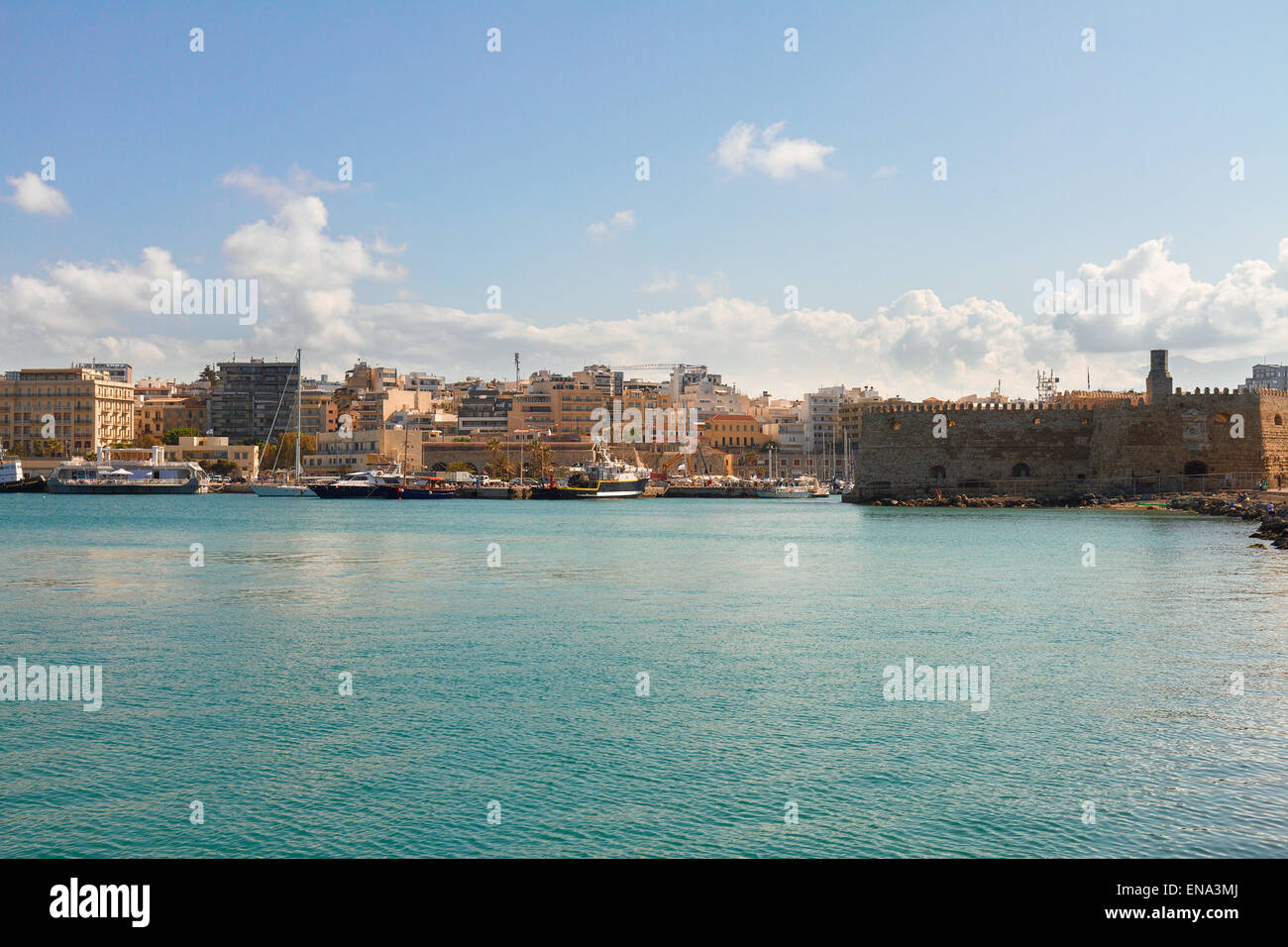 old port of Heraklion, Crete, Greece Stock Photo - Alamy