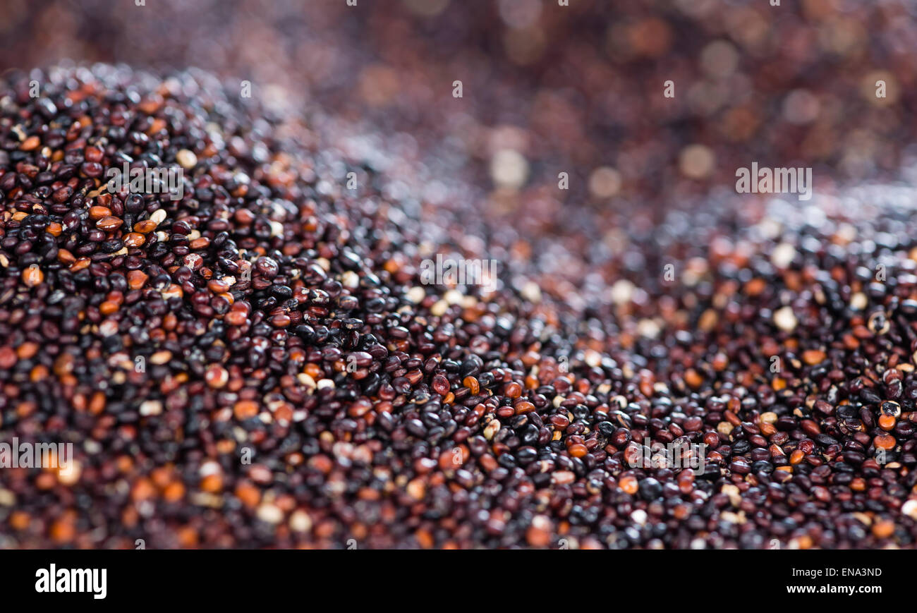 Portion of black Quinoa for use as background image or as texture Stock ...