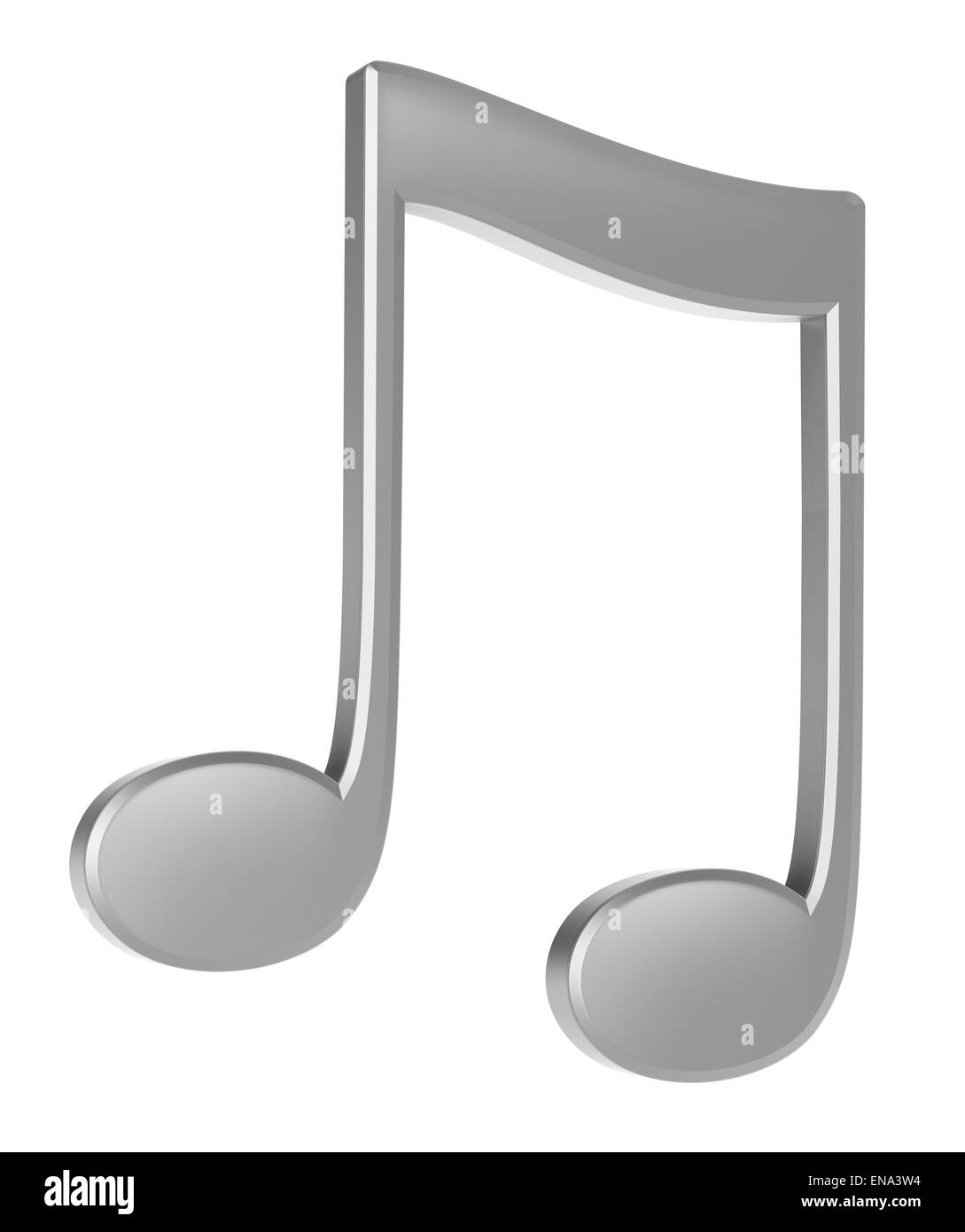 Silver note isolated on white Stock Photo - Alamy