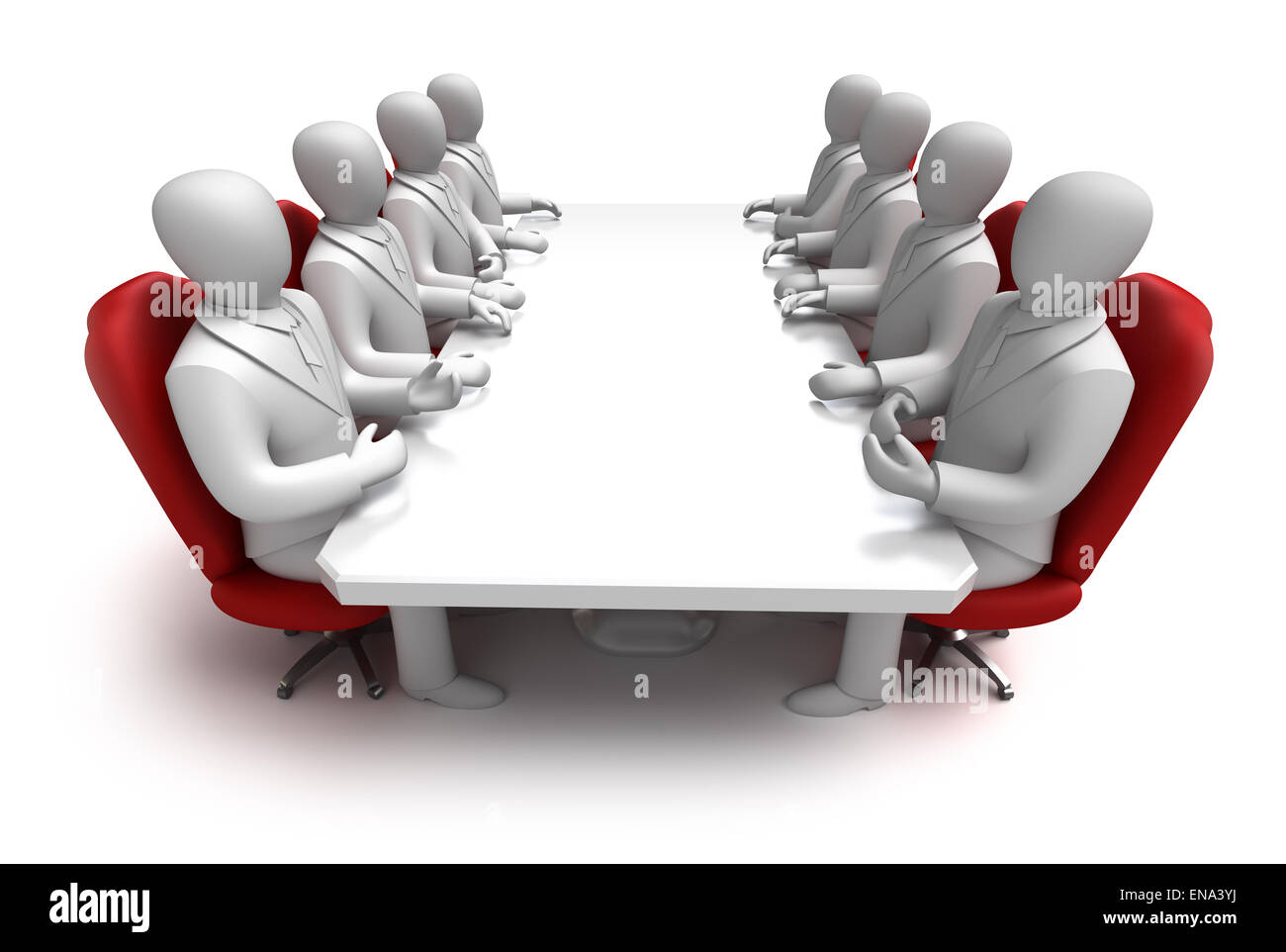 Business meeting 3D concept Stock Photo - Alamy