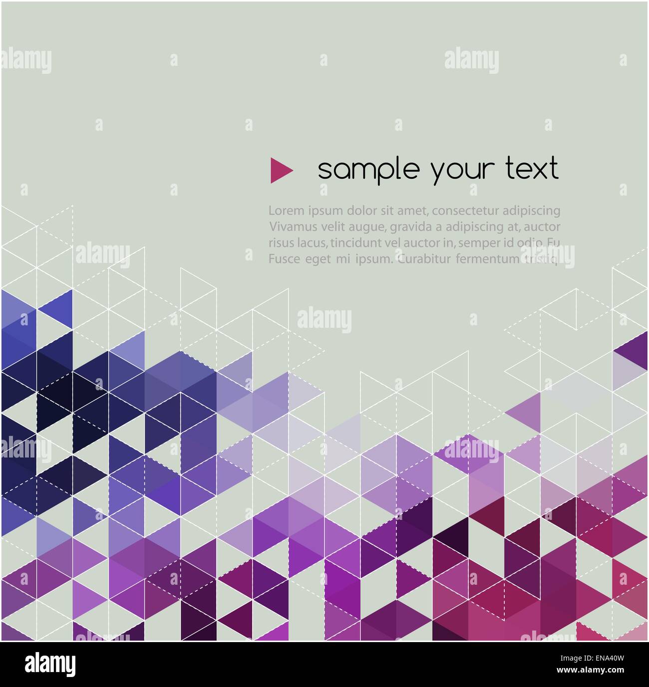 Abstract technology background with triangle. Vector illustration Stock ...