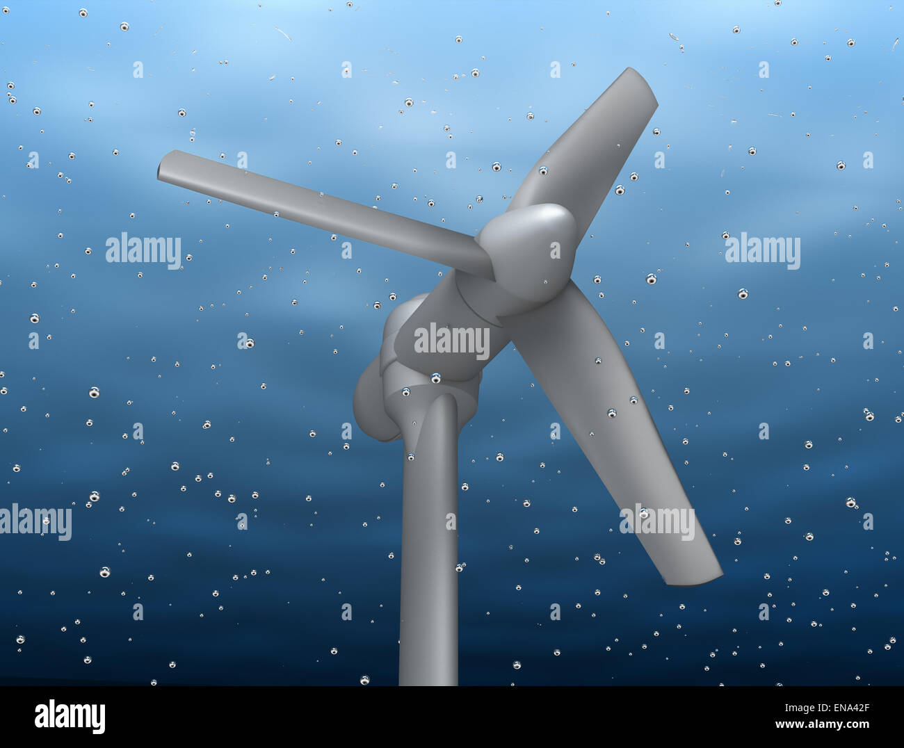 Underwater turbine tap river energy Stock Photo - Alamy