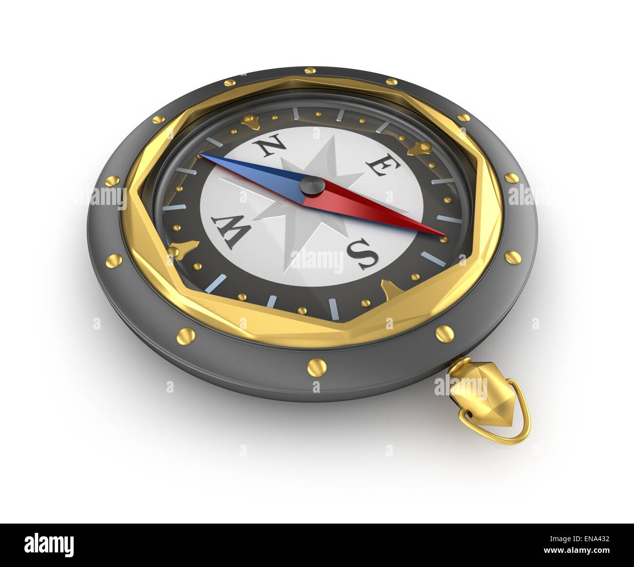 Compass. Old style. Over white Stock Photo - Alamy